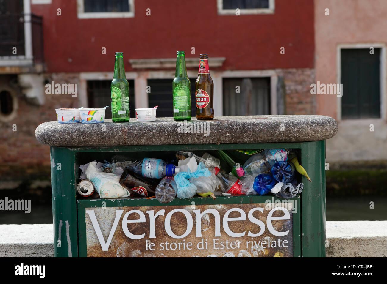 Garbage, Venice, Venetia, Italy, Europe Stock Photo - Alamy