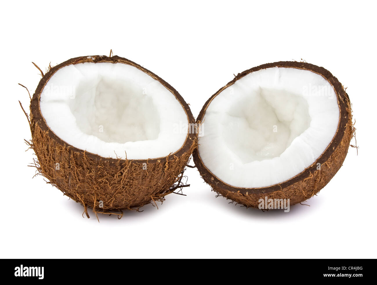 Fresh coconut isolated on white background Stock Photo - Alamy
