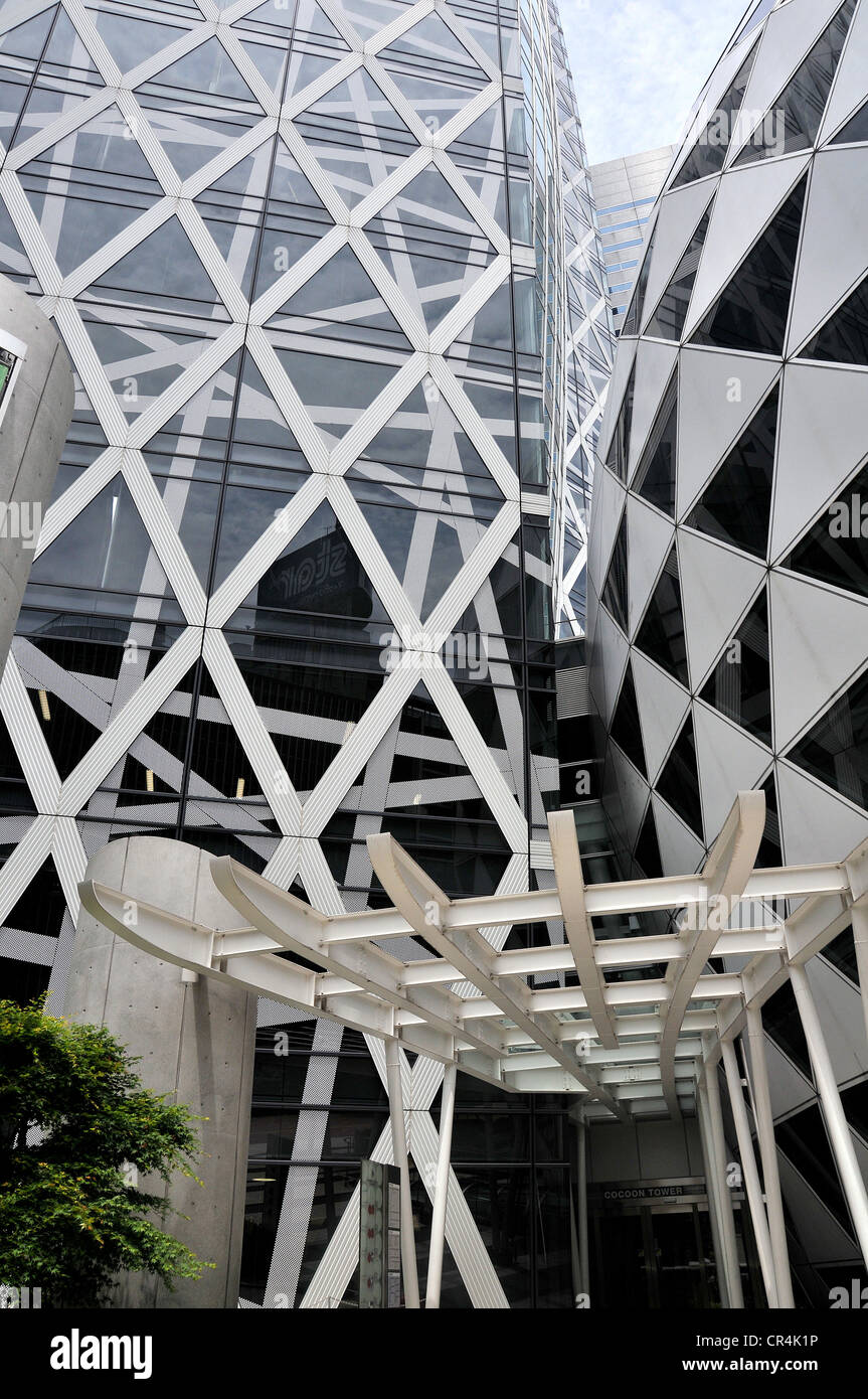 door entry of Cocoon tower business district Shinjuku Tokyo Japan Stock ...