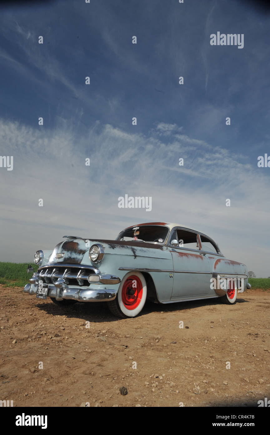 Rat look 1954 Chevrolet Bel air classic sun bleached American car ...