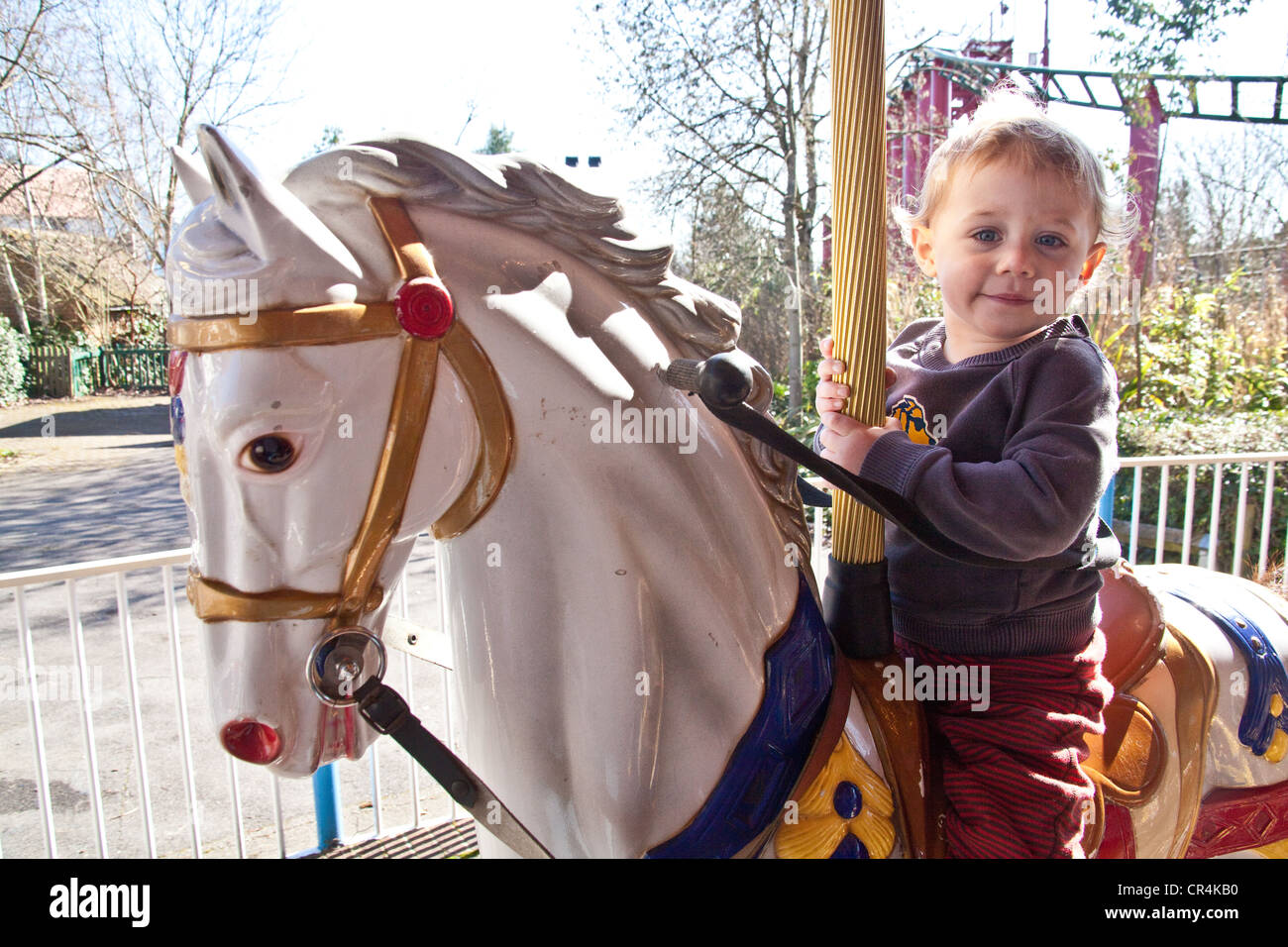 Carousel ride at Chessington World of Adventures ,Surrey, England ...