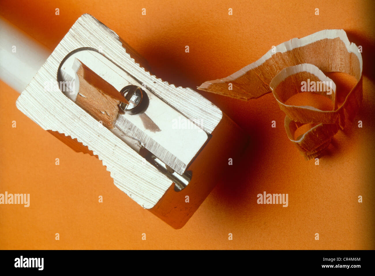 Close-up shot metal sharpene Stock Photo - Alamy