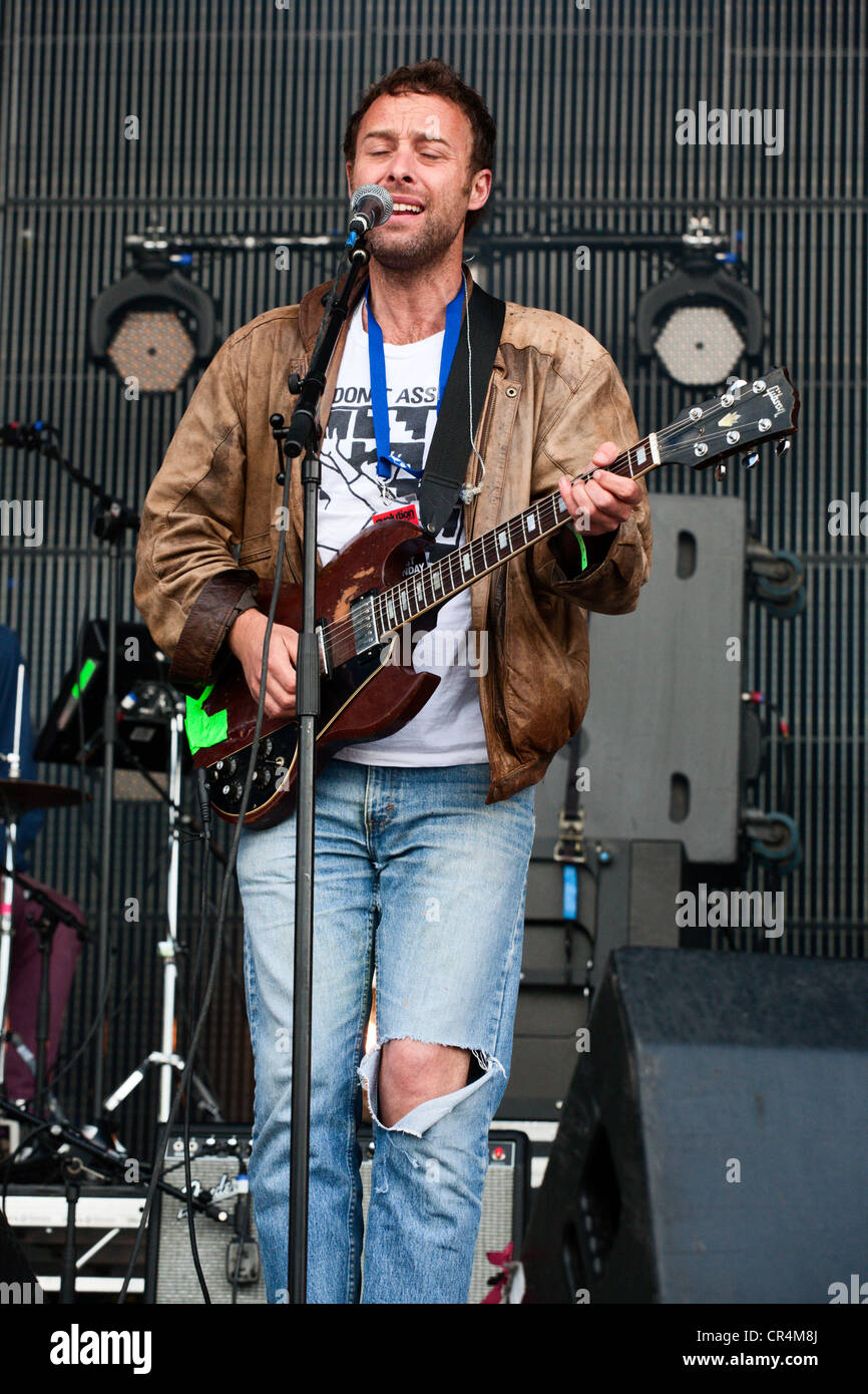 Luke Temple of Here We Go Magic at Evolution Festival 2012 at Spillers ...