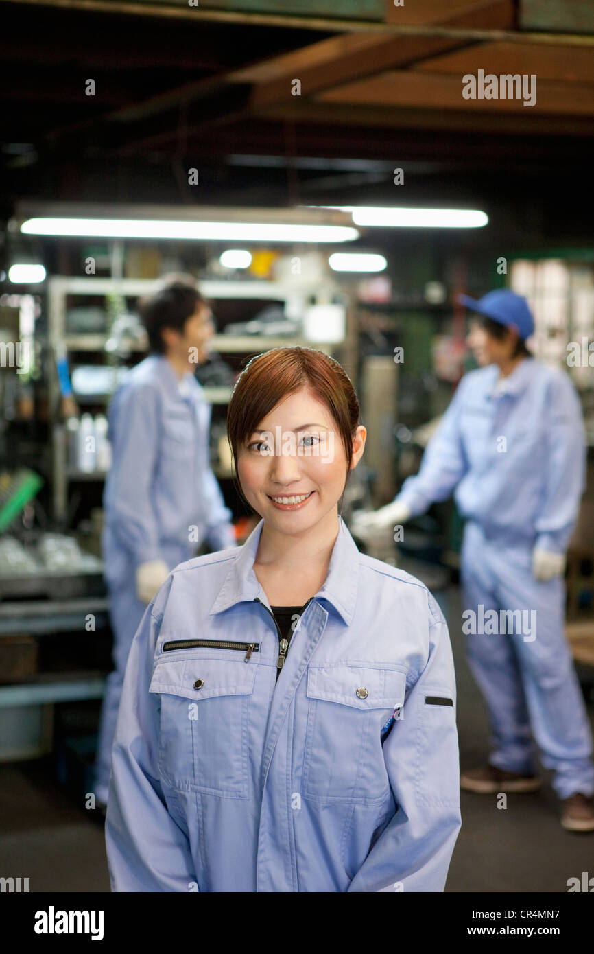 Female Factory Worker Stock Photo - Alamy