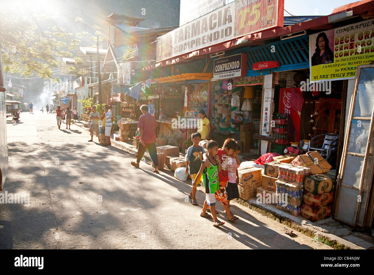 stores in El Nido, Palawan, Philippines, Asia Stock Photo - Alamy