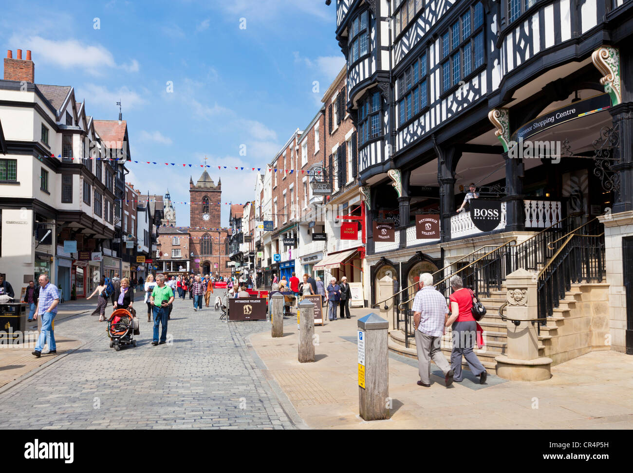 Chester rows medieval hi-res stock photography and images - Alamy