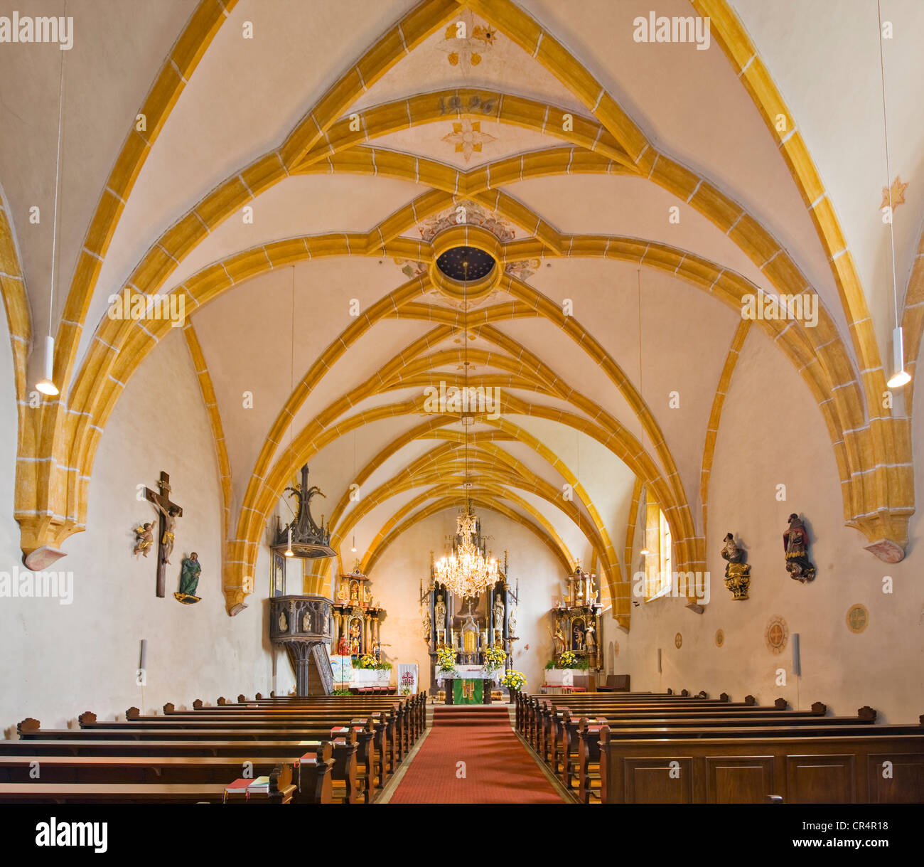 Neo-Gothic high altar, Church of St. Lambert, Bromberg, Bucklige Welt ...