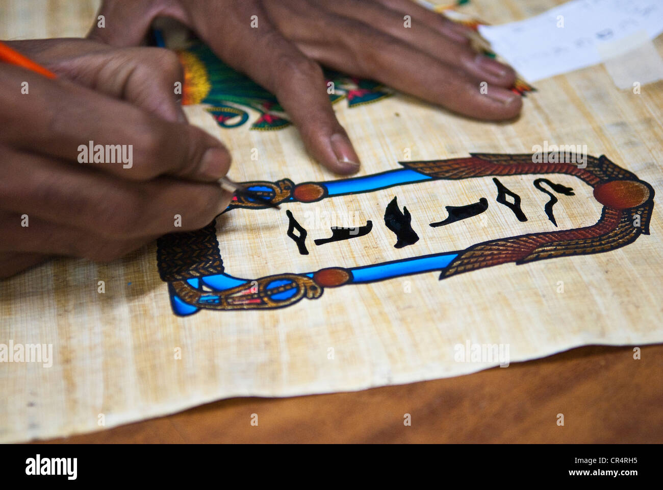 Egypt, Upper Egypt, Nubia, Aswan, papyrus handcraft showroom Stock ...