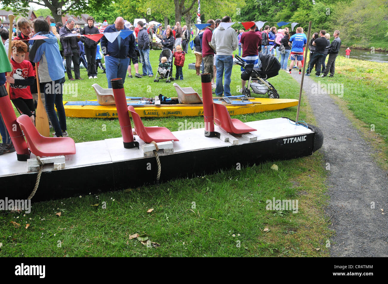 Titanic - One of the Raft Race Entires Stock Photo - Alamy