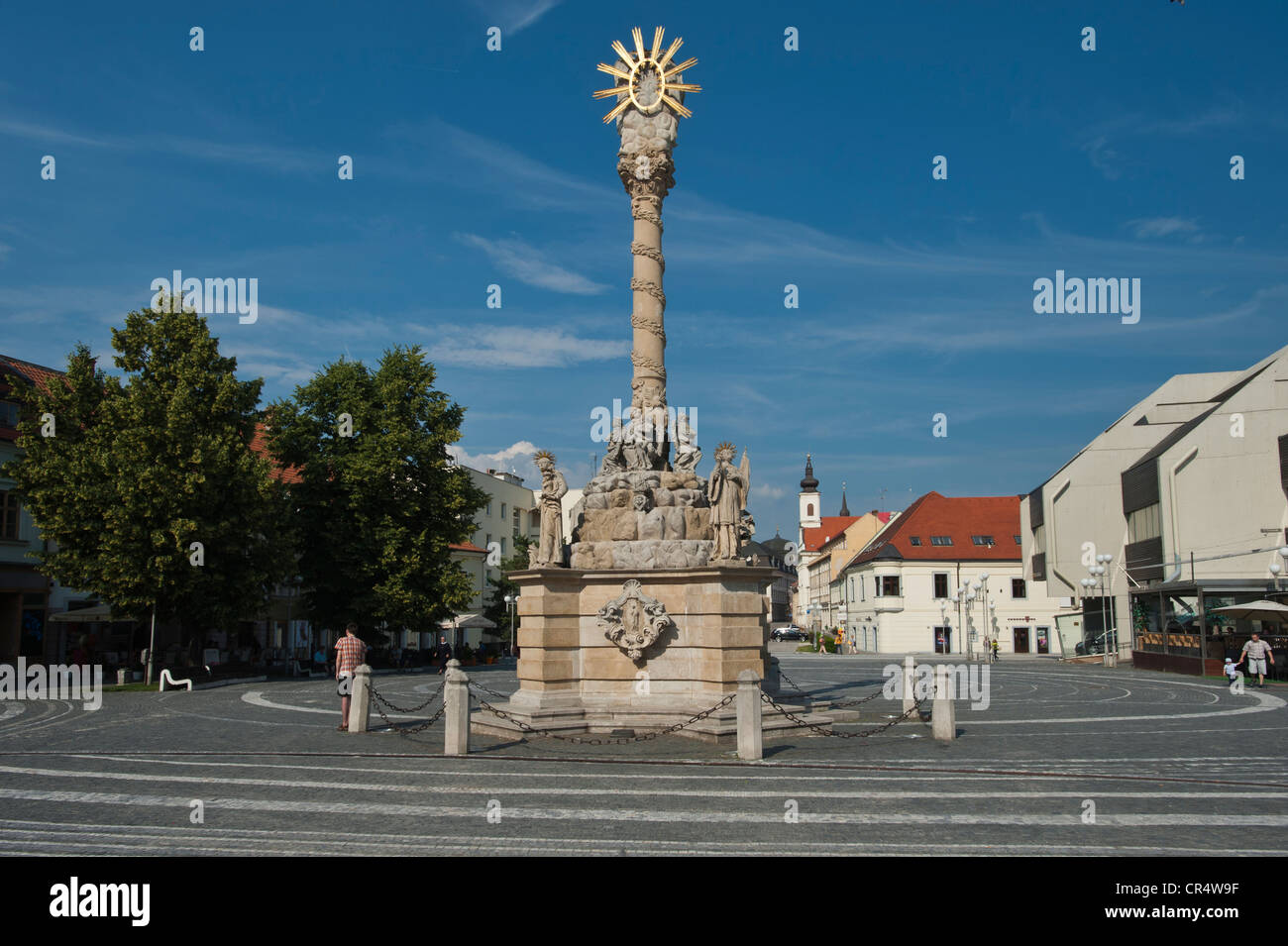 Holy Trinity Column on Trojicne Namestie, Trinity Square, Trnava ...