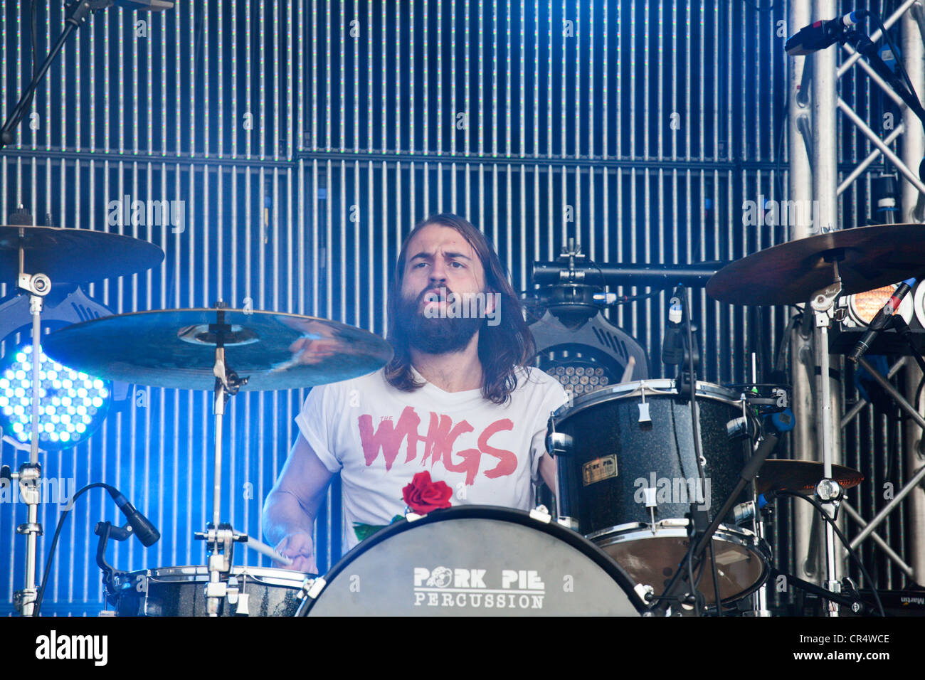 Matt Hayward of Band of Skulls at Evolution Festival 2012 at Spillers ...