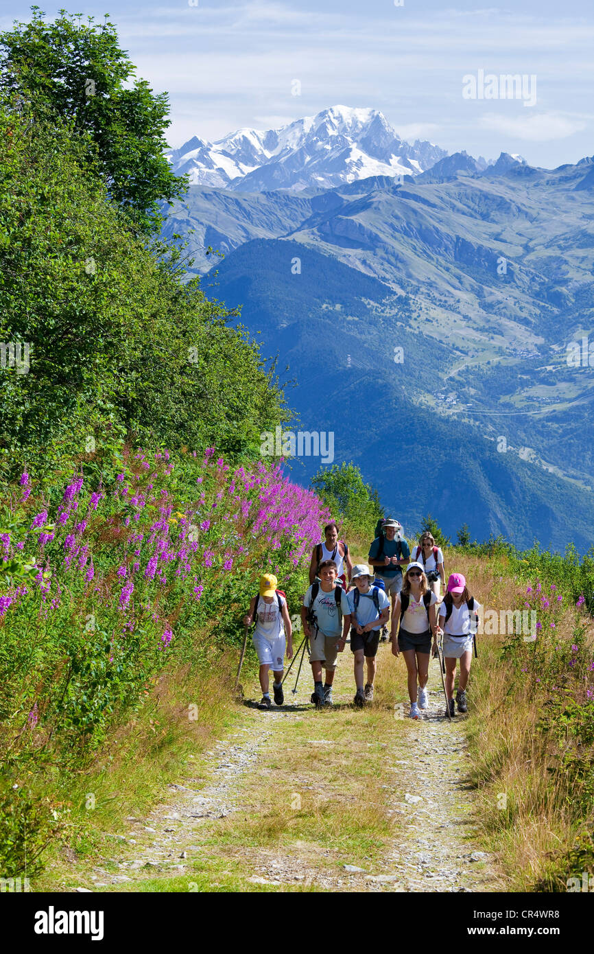 France Savoie Celliers hiking in Chaine de la Lauziere Massif de La ...