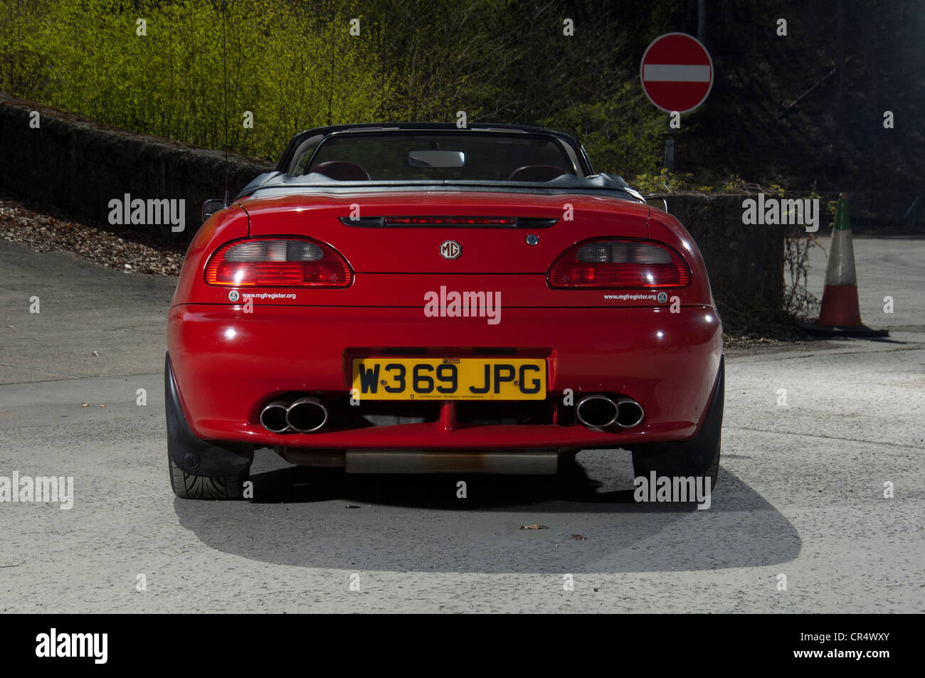 MGF British soft top sports car Stock Photo - Alamy