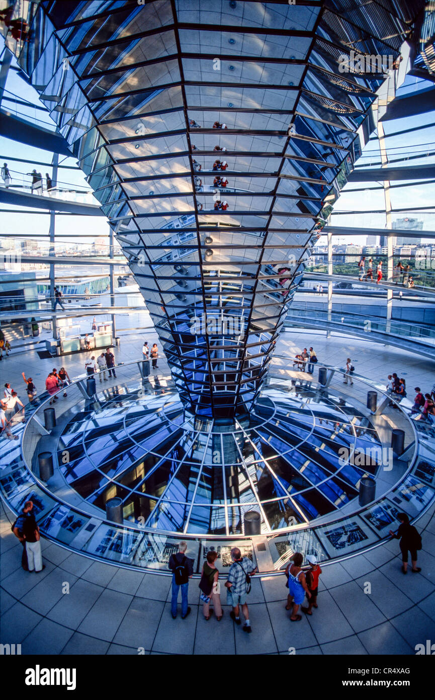 Mirrored cone inside the reichstag dome hi-res stock photography and ...