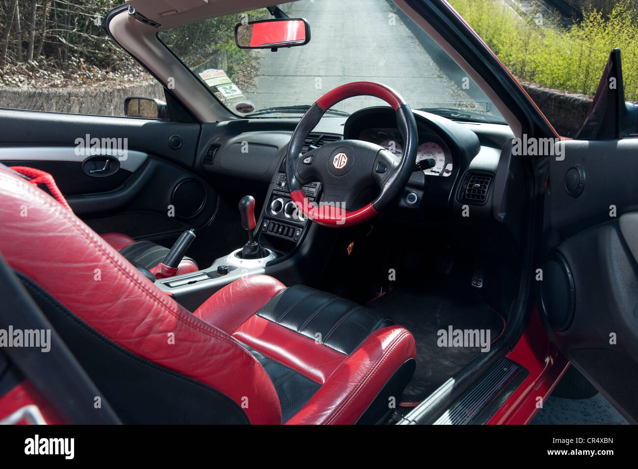 MGF British soft top sports car Stock Photo - Alamy