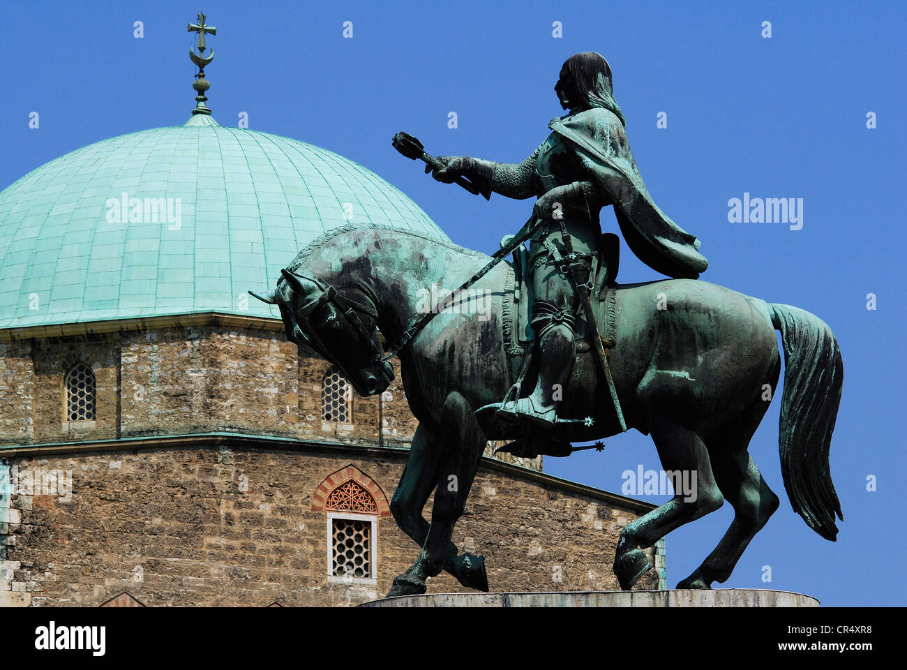 Hungary, Southern Transdanubia, Baranya County, Pecs, Szechenyi Square ...