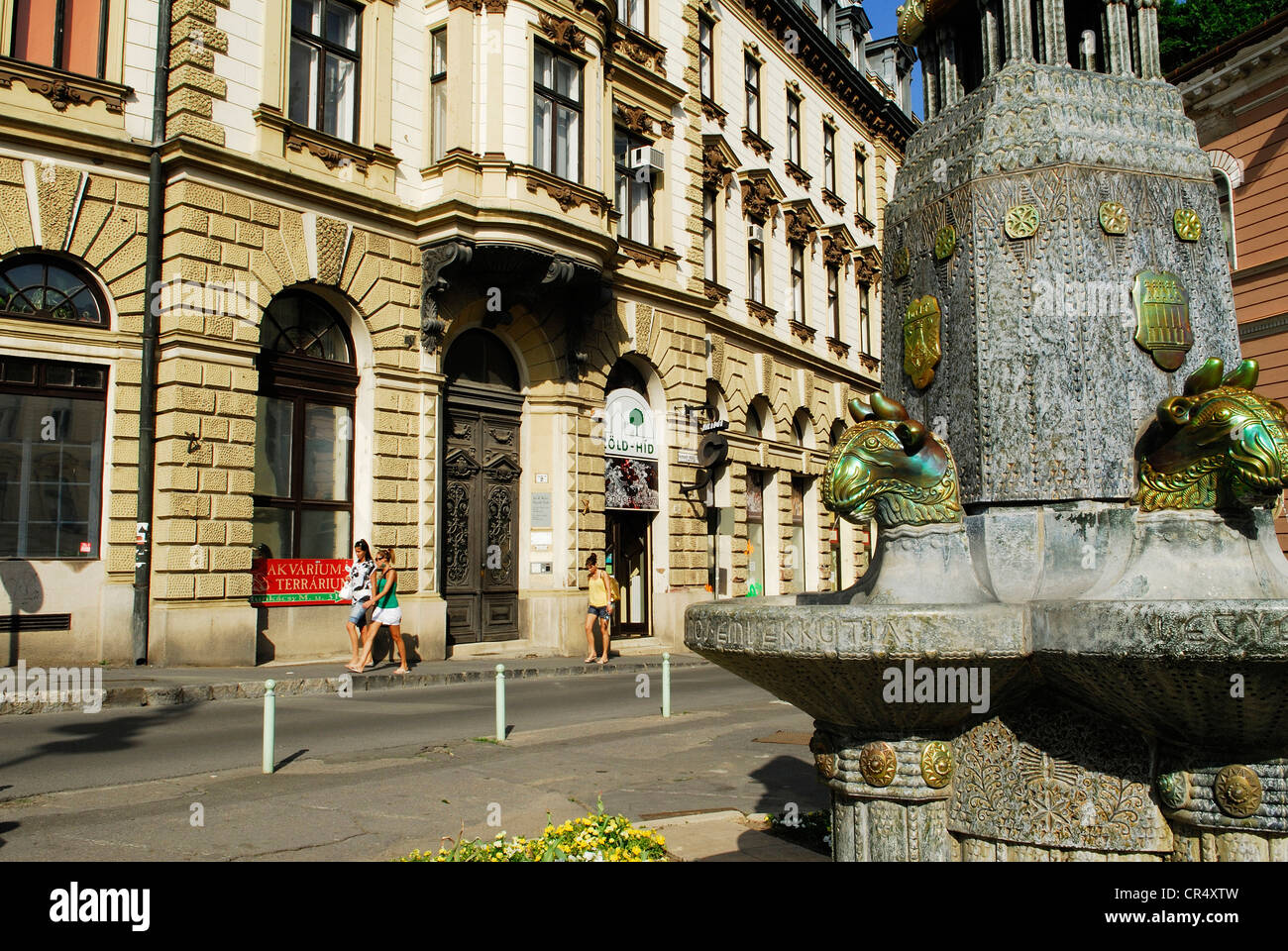 Hungary, Southern Transdanubia, Baranya County, Pecs, Szechenyi Square ...