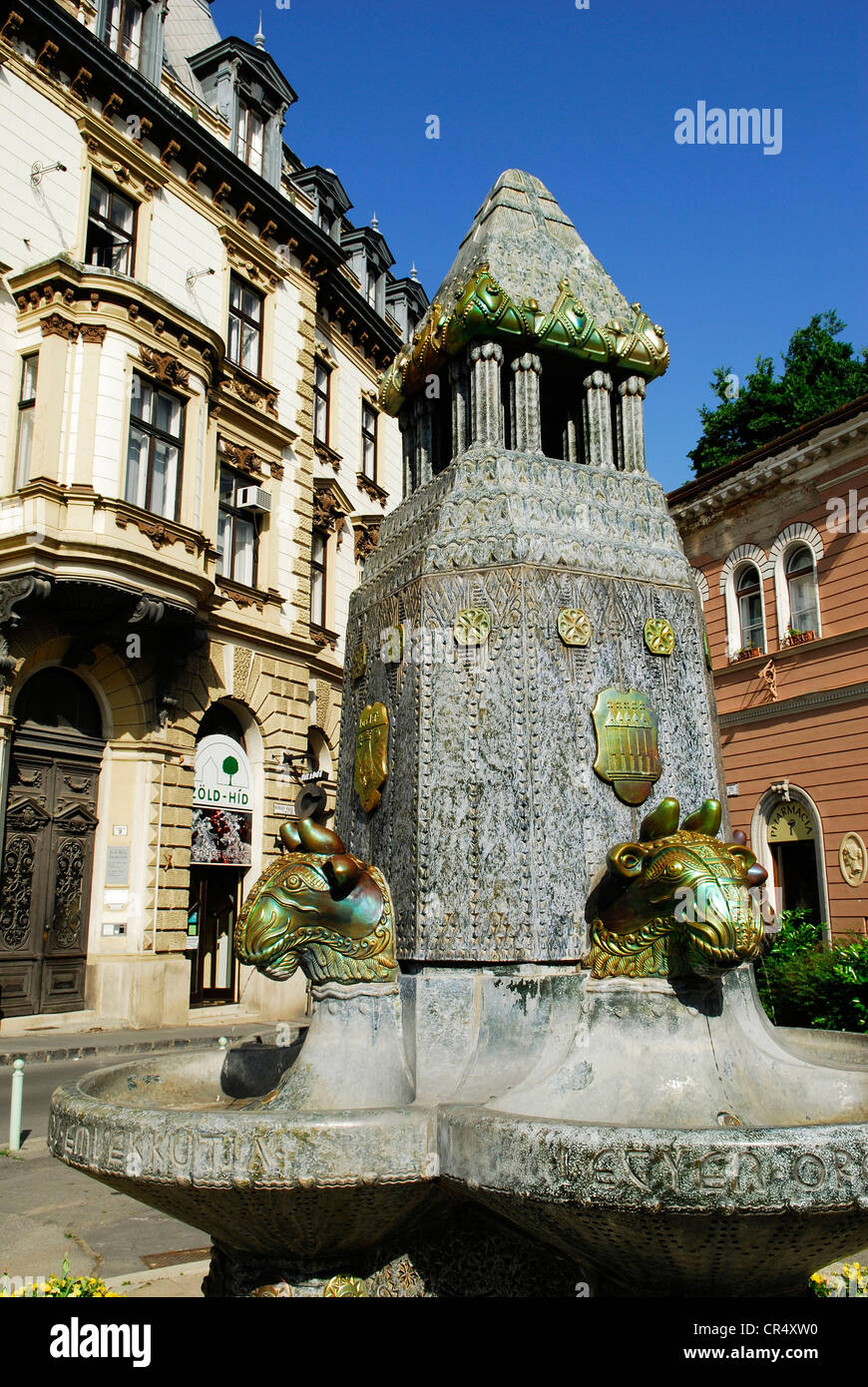 Hungary, Southern Transdanubia, Baranya County, Pecs, Szechenyi Square ...