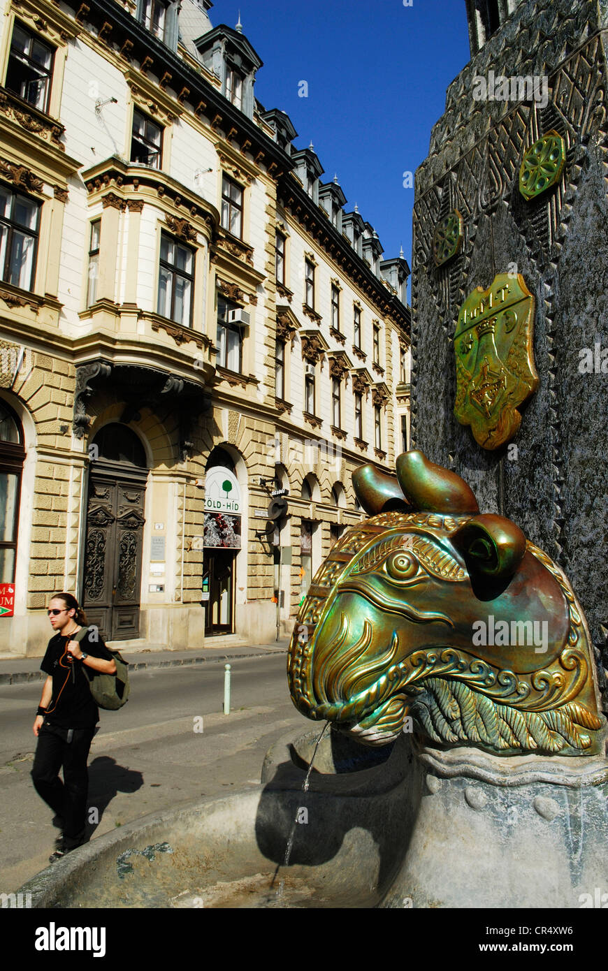 Hungary, Southern Transdanubia, Baranya County, Pecs, Szechenyi Square ...