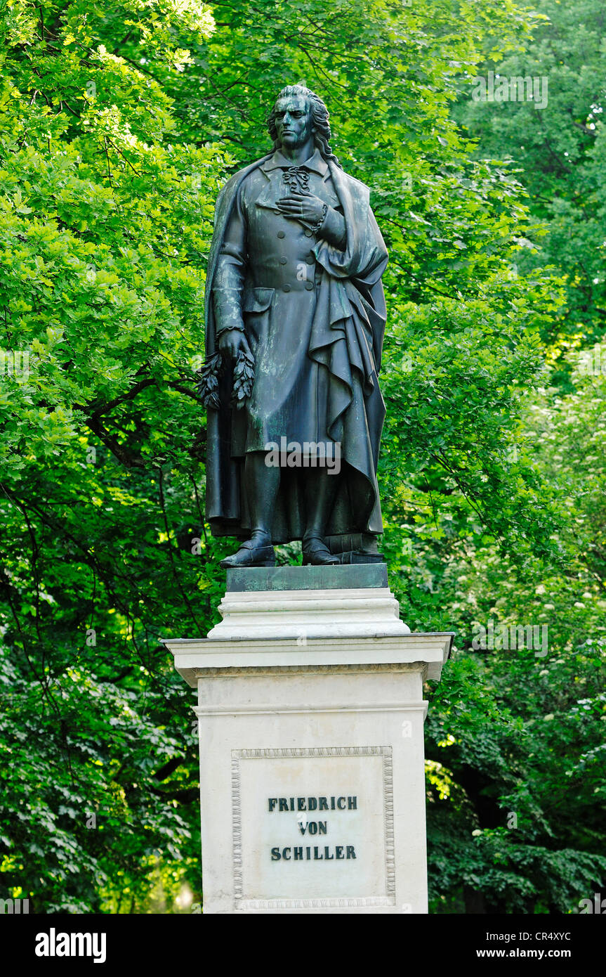Friedrich von Schiller memorial, Munich, Bavaria, Germany, Europe Stock ...