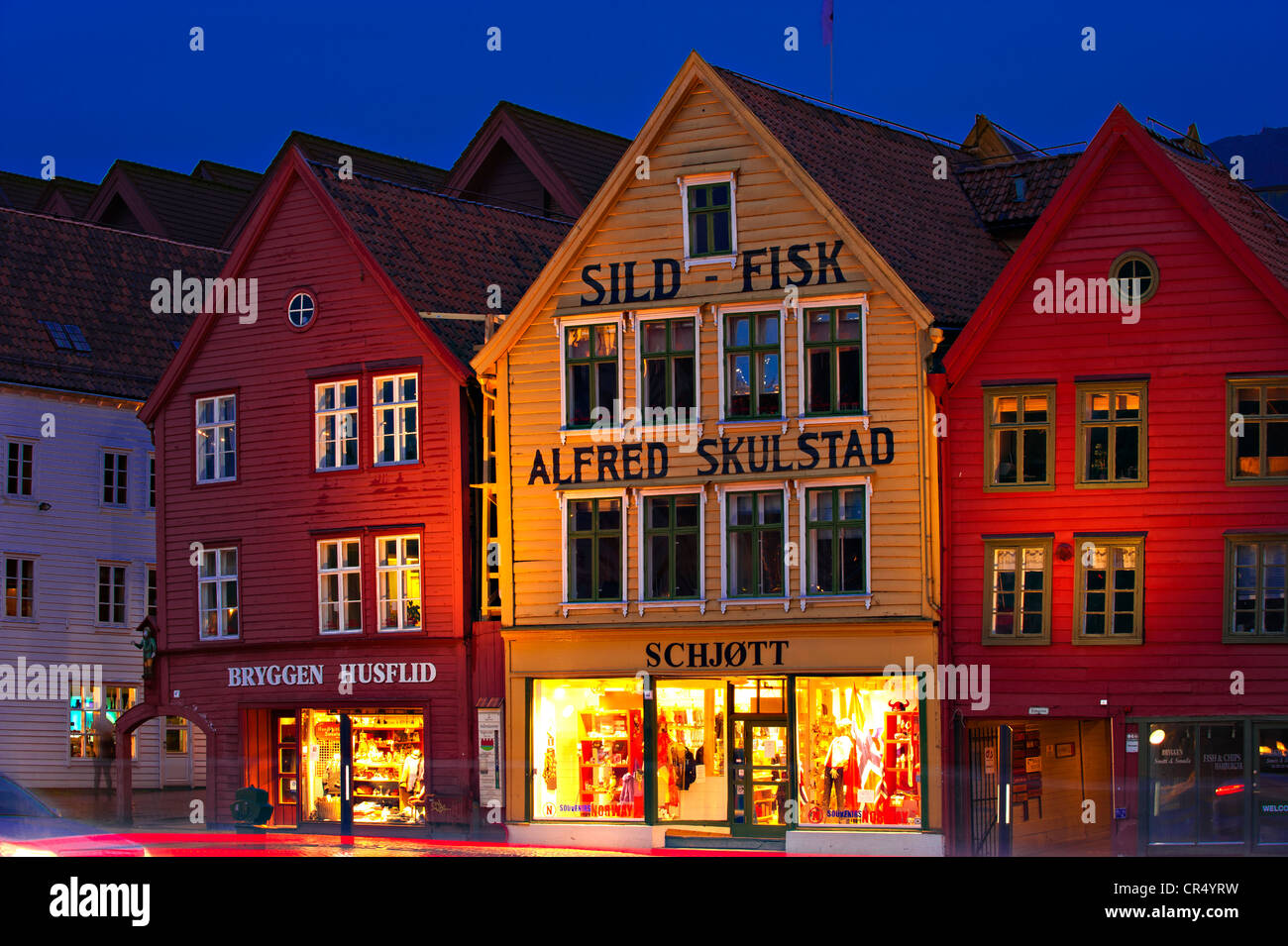 Historic hanseatic quarter bryggen hi-res stock photography and images ...