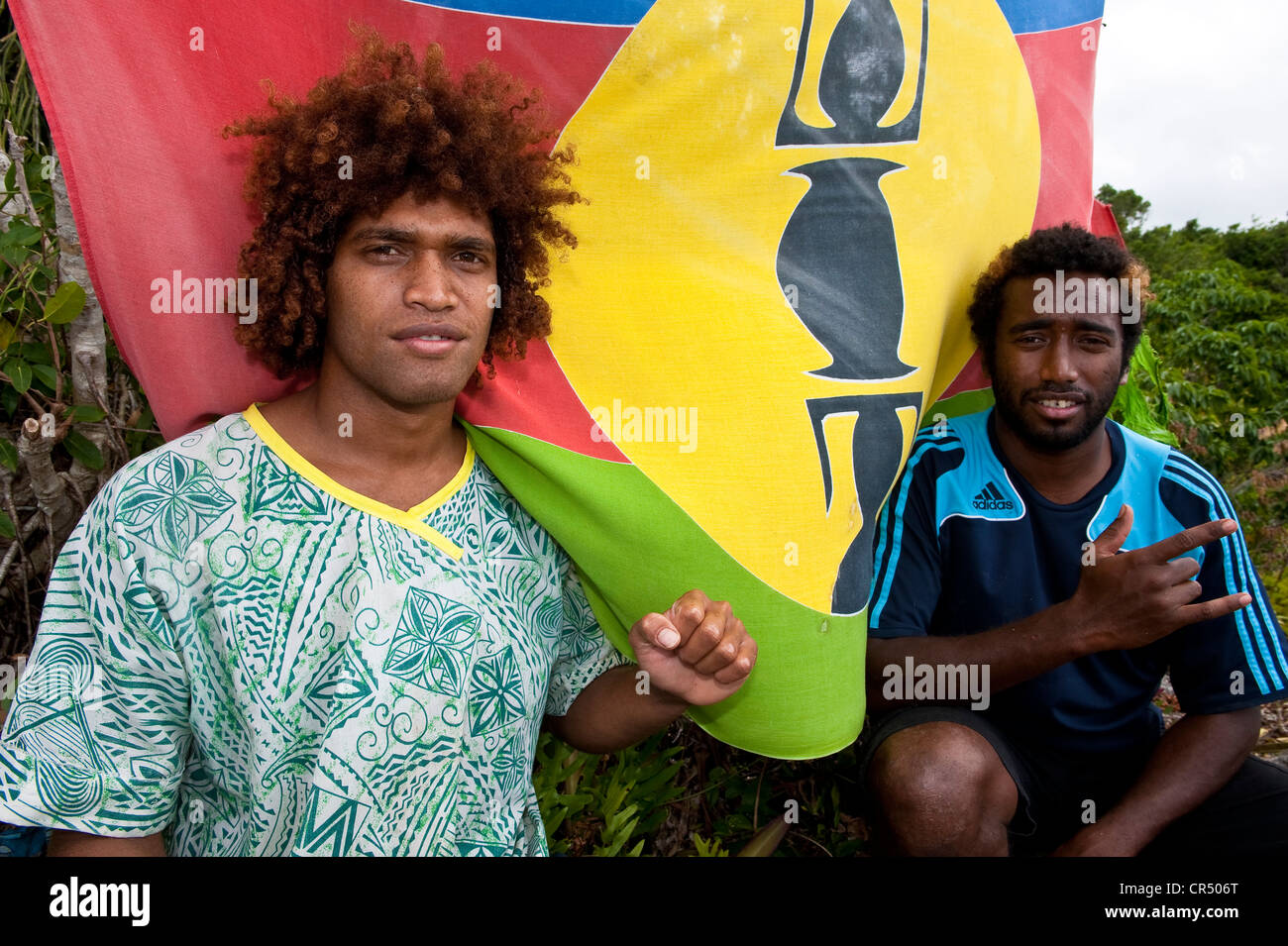 France, New Caledonia, Loyalty Islands, Lifou Island, Jokin, two young ...