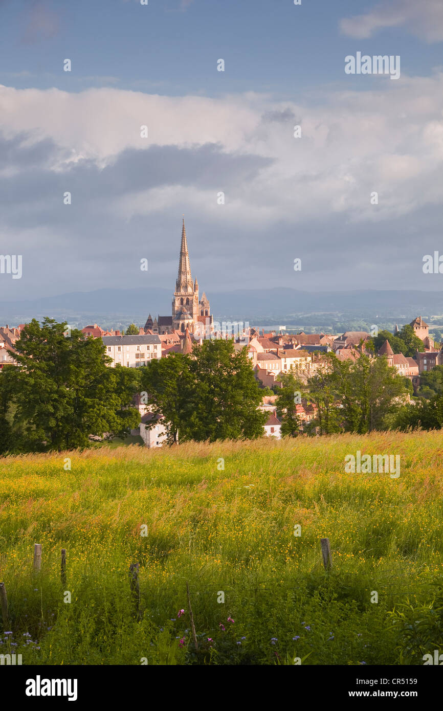 The cathedral of Saint Lazare in Autun, France Stock Photo - Alamy