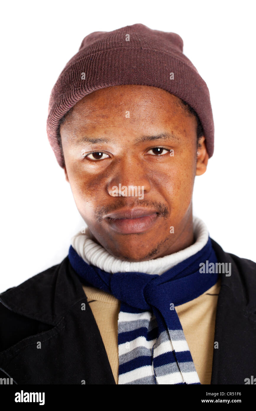 A studio portrait of a young South African man Stock Photo - Alamy