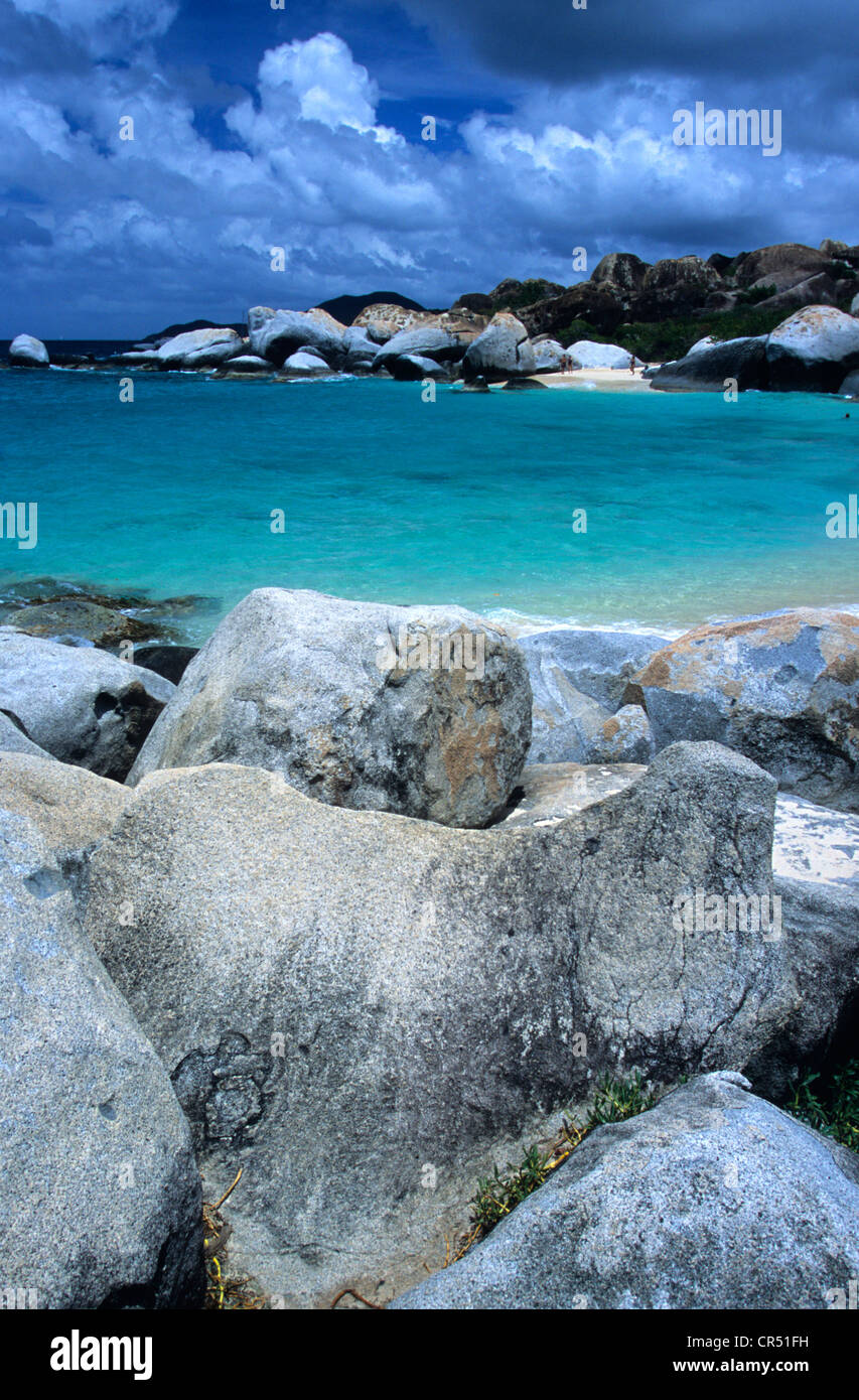 United Kingdom, British Virgin Islands, Virgin Gorda Island, beach and ...