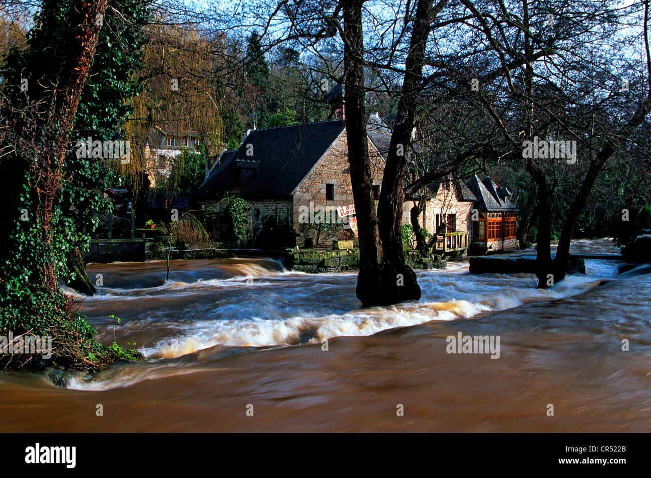 France, Finistere, Pont Aven, rising of the Aven Stock Photo - Alamy