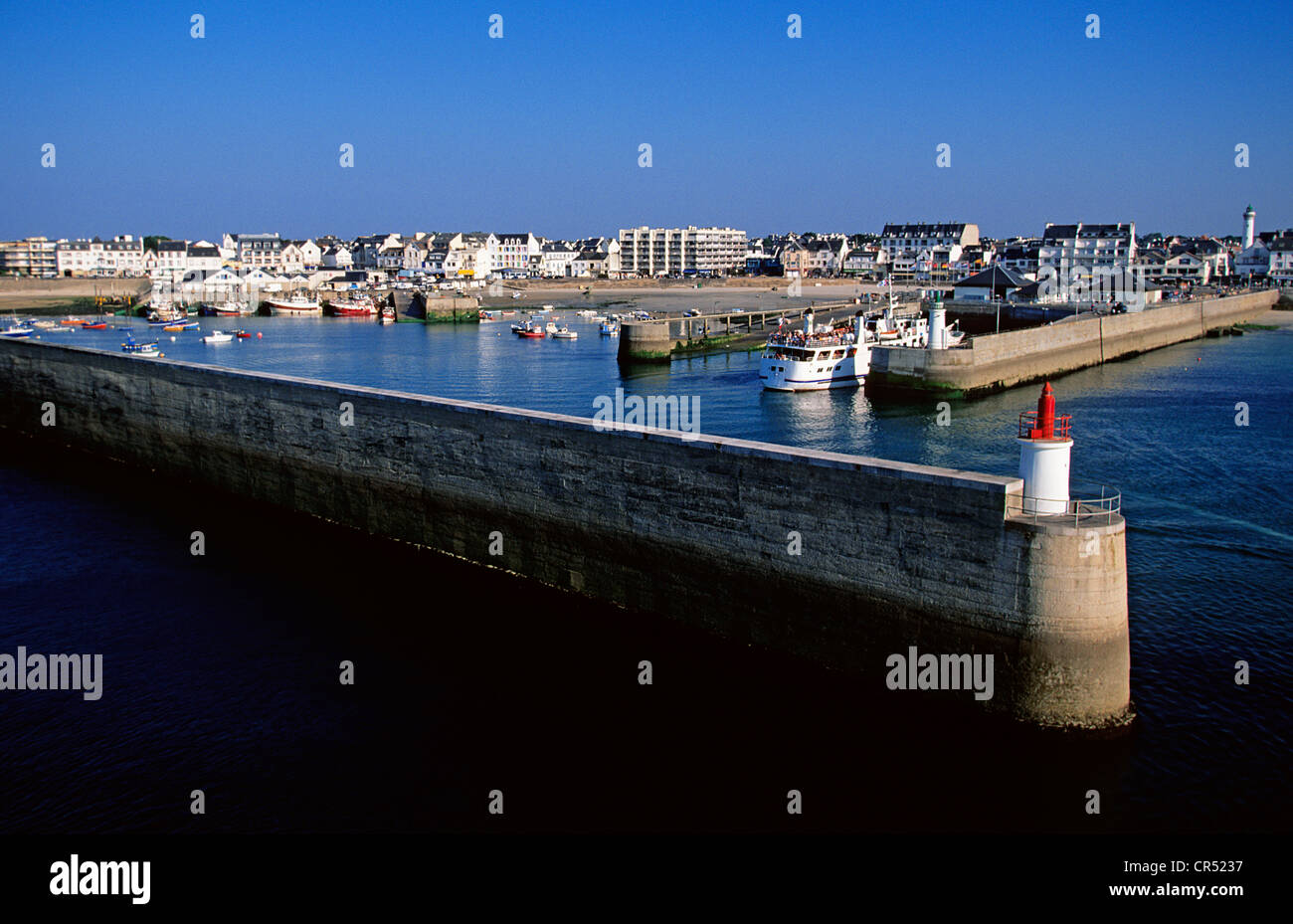 France, Morbihan, Quiberon, Port Maria (aerial view Stock Photo - Alamy