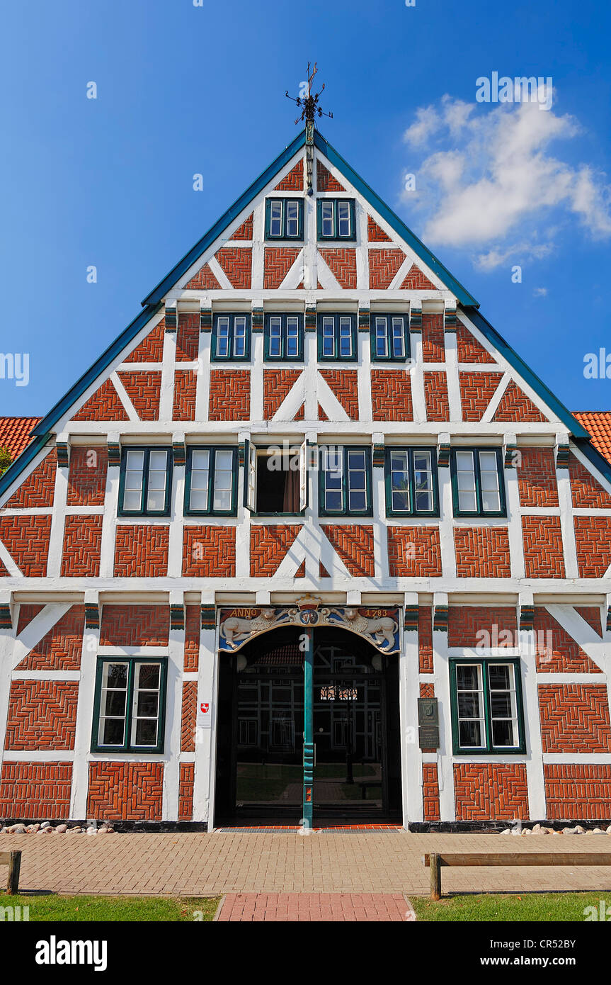 Town Hall, Jork, Altes Land, Lower Saxony, Germany, Europe Stock Photo ...