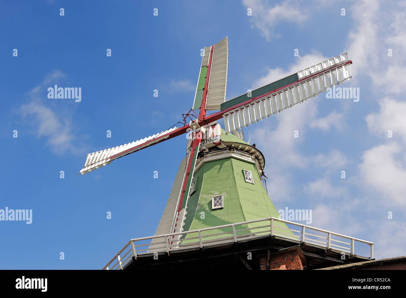 Venti Amica, a Dutch gallery windmill, Hollern-Twielenfleth, Altes Land ...