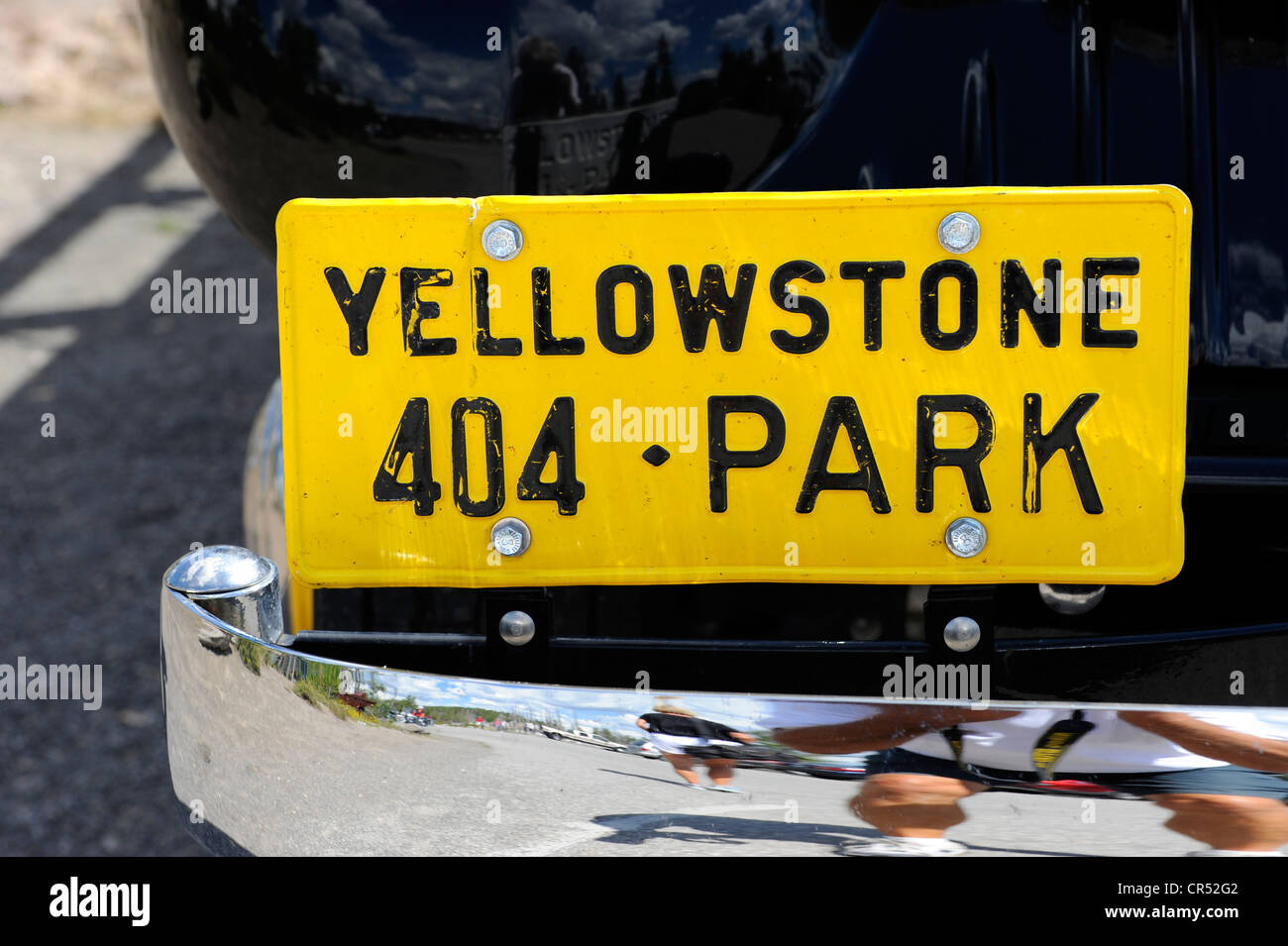 Yellow Buses Yellowstone National Park Wyoming WY United States Stock ...