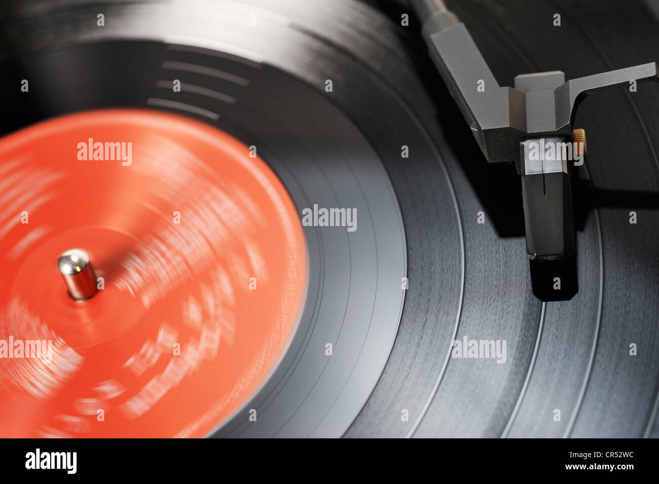 Turntable playing an LP record Stock Photo - Alamy