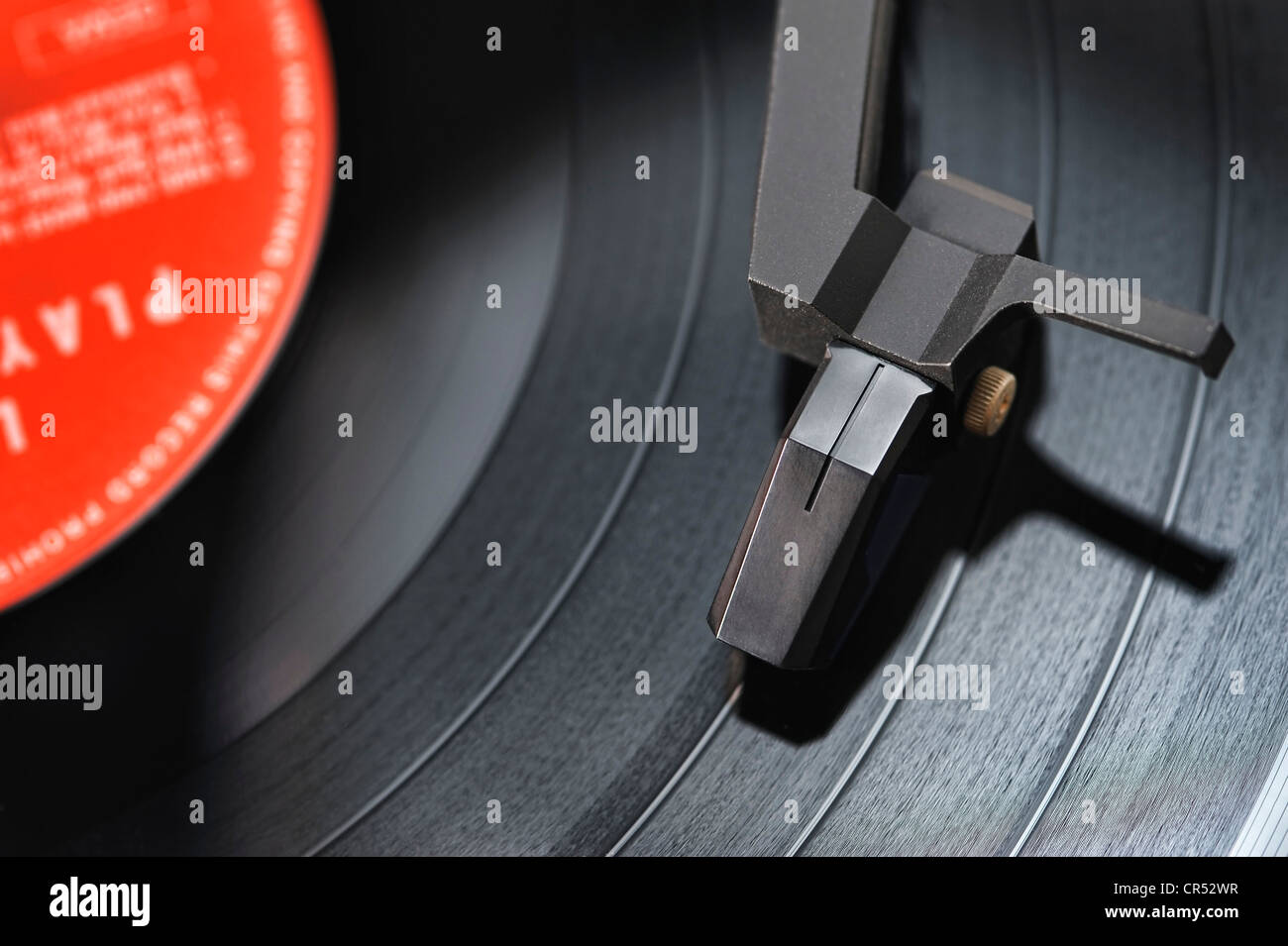 Turntable playing an LP record Stock Photo - Alamy