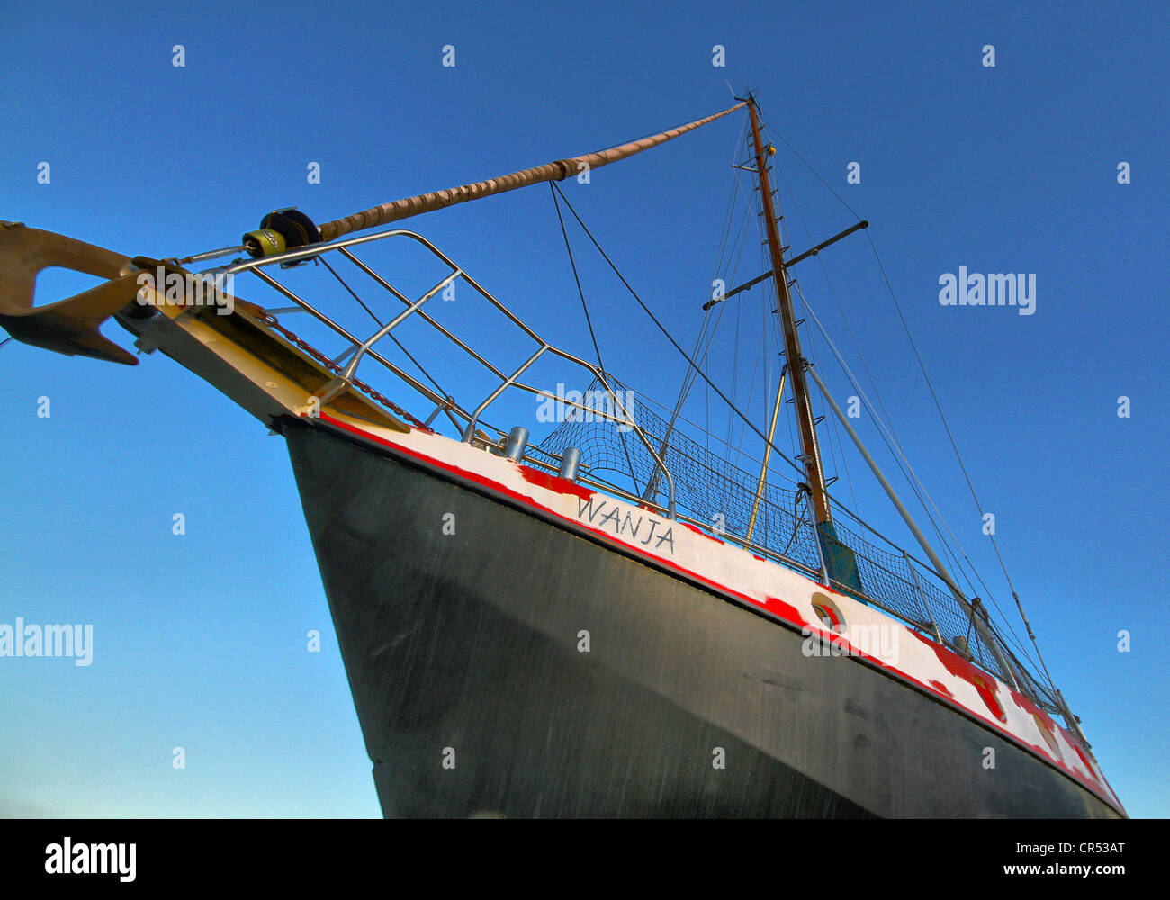 Yacht in the dock Stock Photo - Alamy