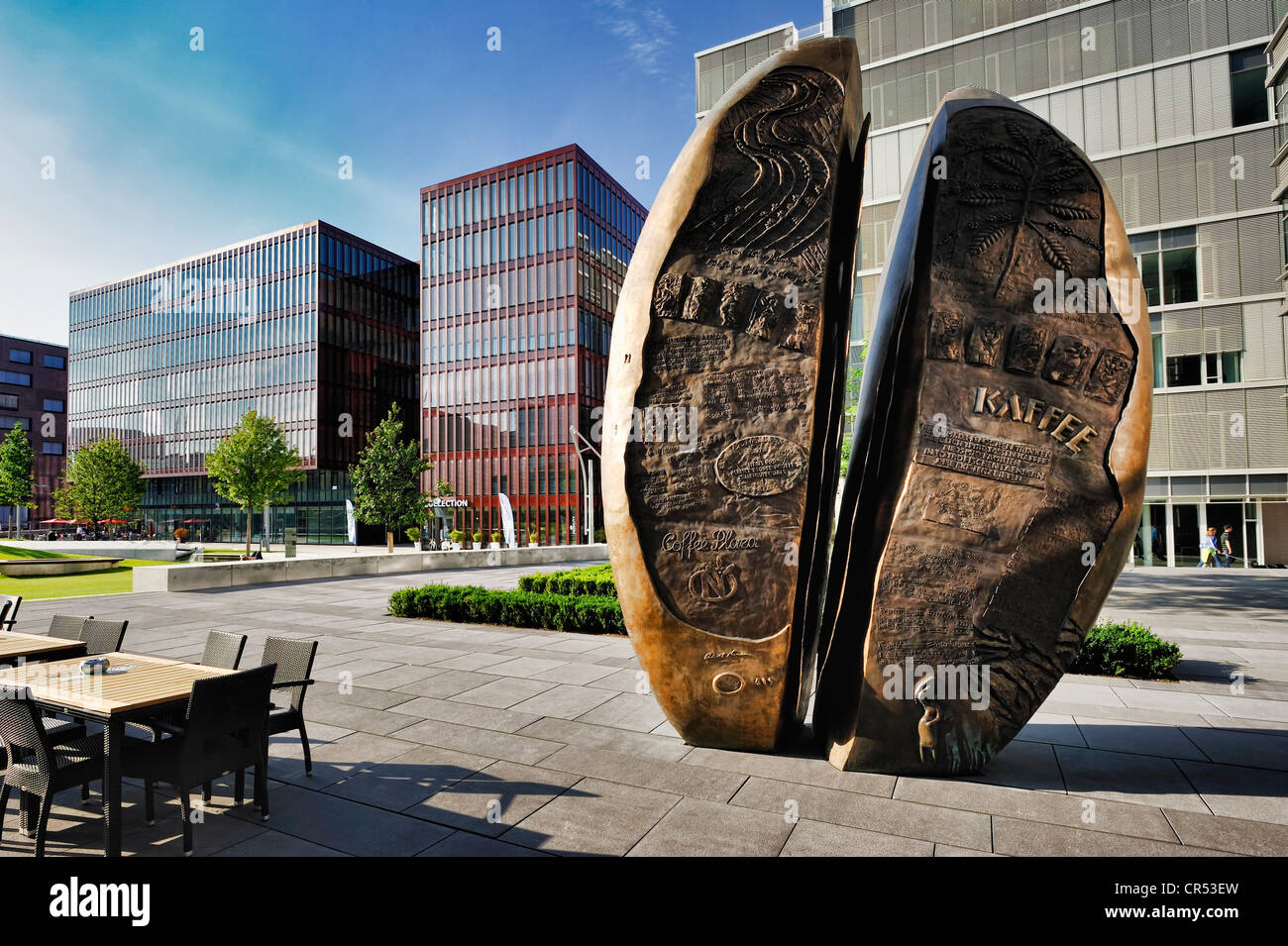 Sculpture of a coffee bean at the International Coffee Plaza in the ...