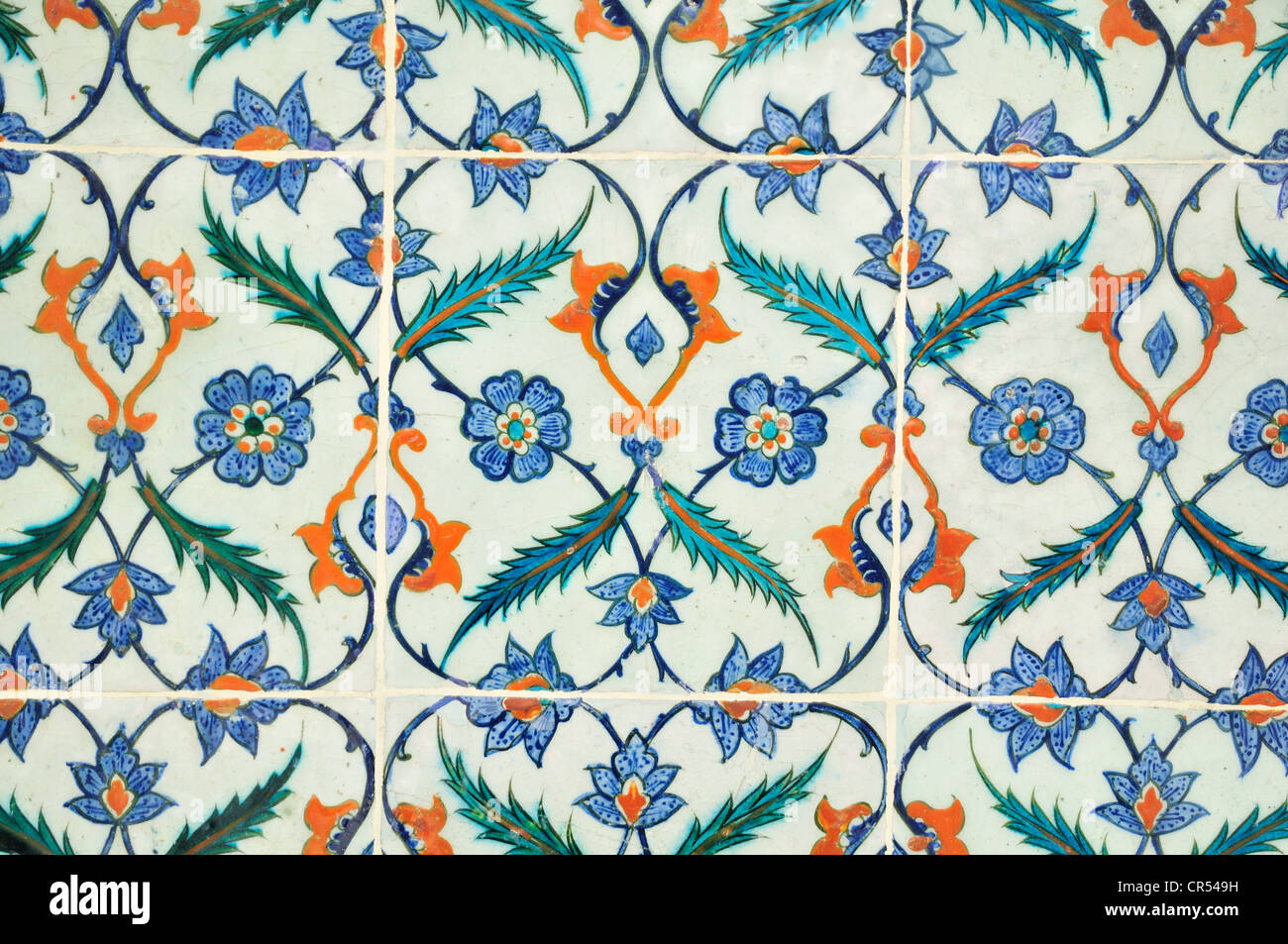 Wall tiles in Topkapi Palace, Istanbul, Turkey, Europe Stock Photo - Alamy