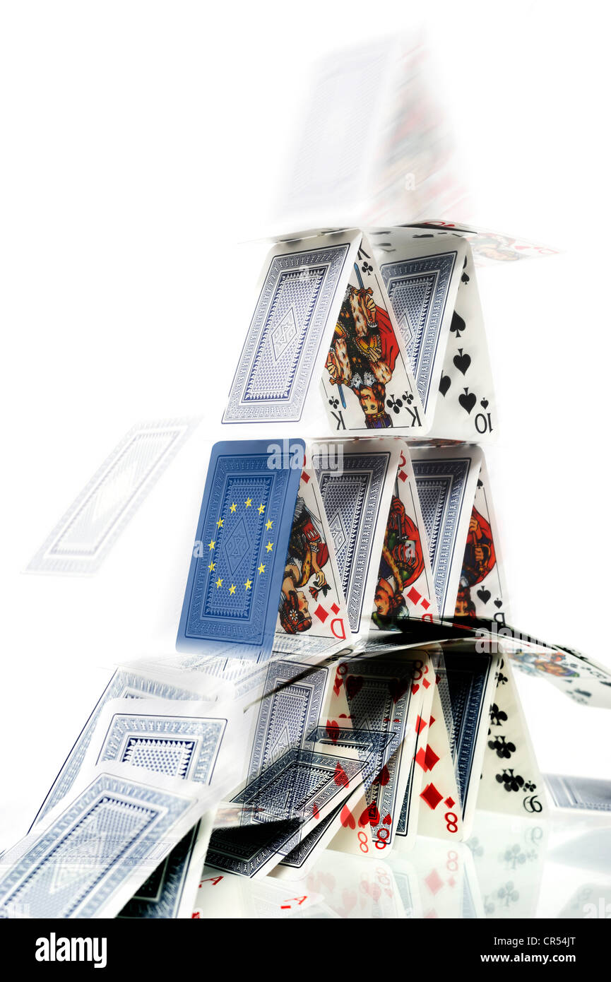 House of cards falling hi-res stock photography and images - Alamy