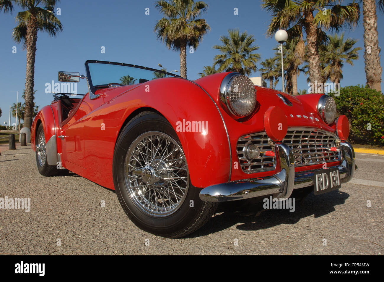 Triumph TR3 classic British open top sports car Stock Photo - Alamy