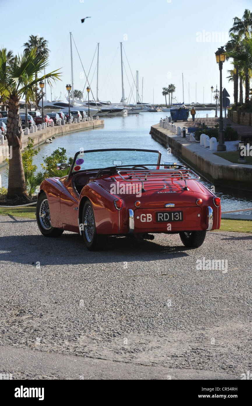 Triumph TR3 classic British open top sports car Stock Photo - Alamy