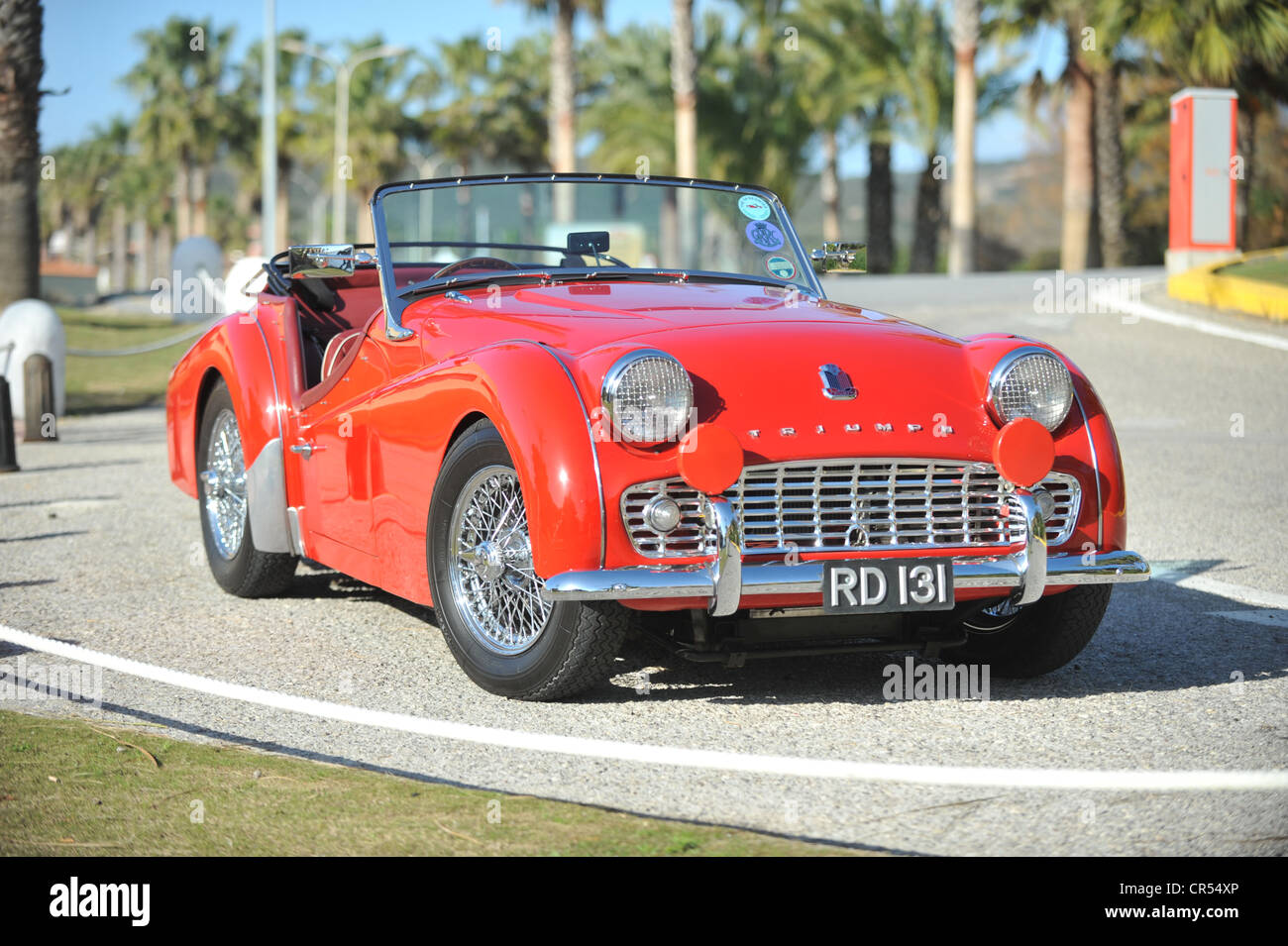 Triumph TR3 classic British open top sports car Stock Photo - Alamy