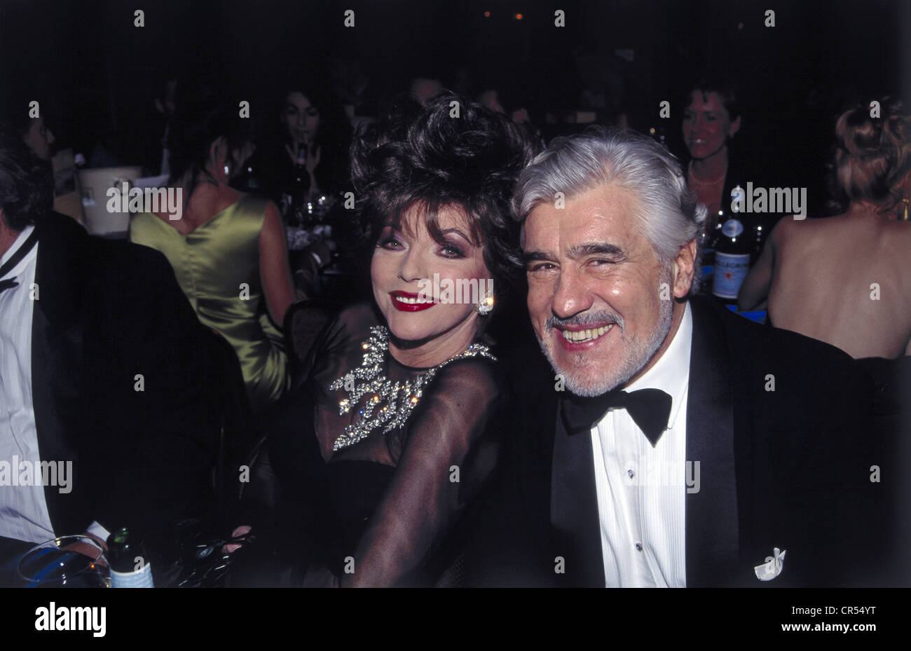 Adorf, Mario, * 8.9.1930, German actor, half length, with Joan Collins ...