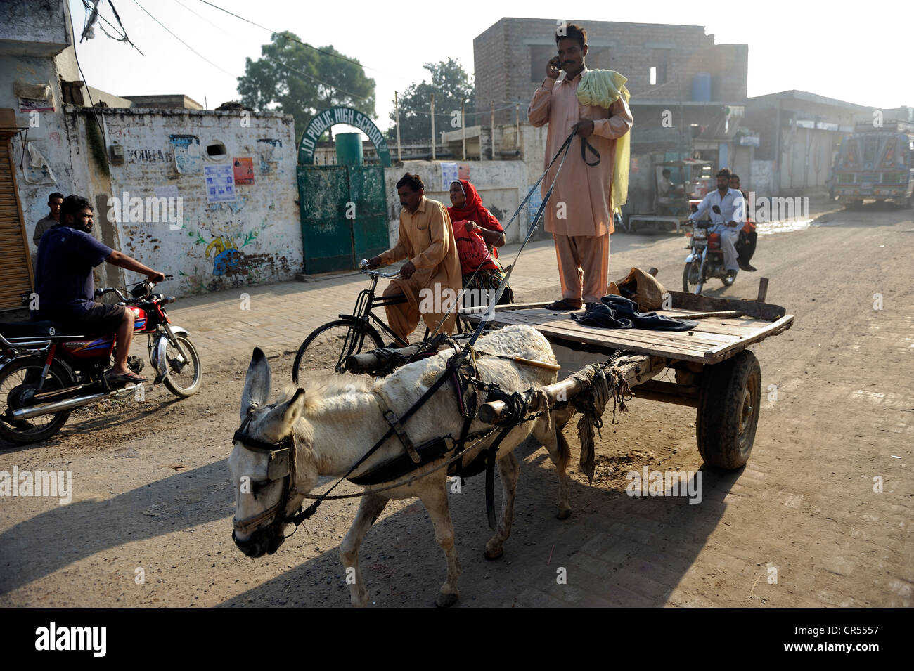 Man Riding On Donkey Cart High Resolution Stock Photography and Images ...