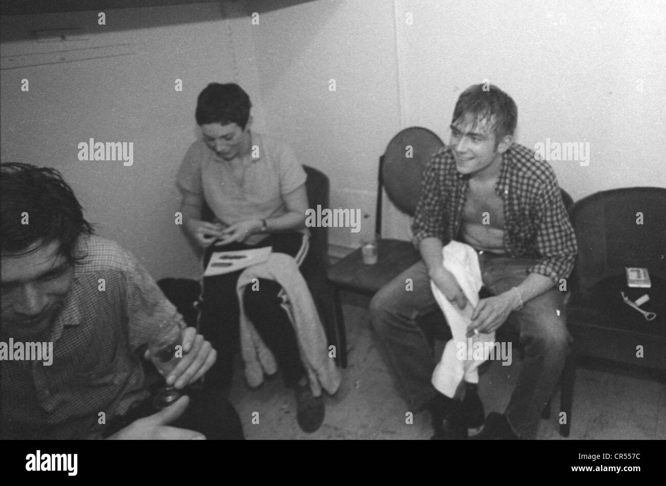 Damon Albarn lead singer with Blur backstage at The Event in Brighton ...