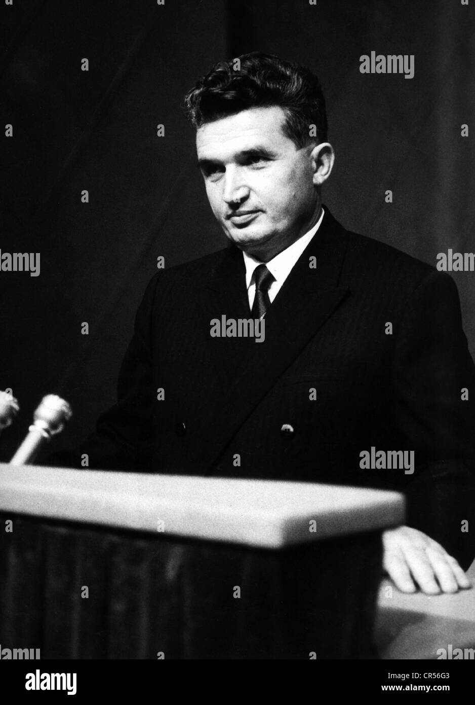 Ceausescu, Nicolae, 26.1.1918 - 25.12.1989, Romanian politician (PCR ...