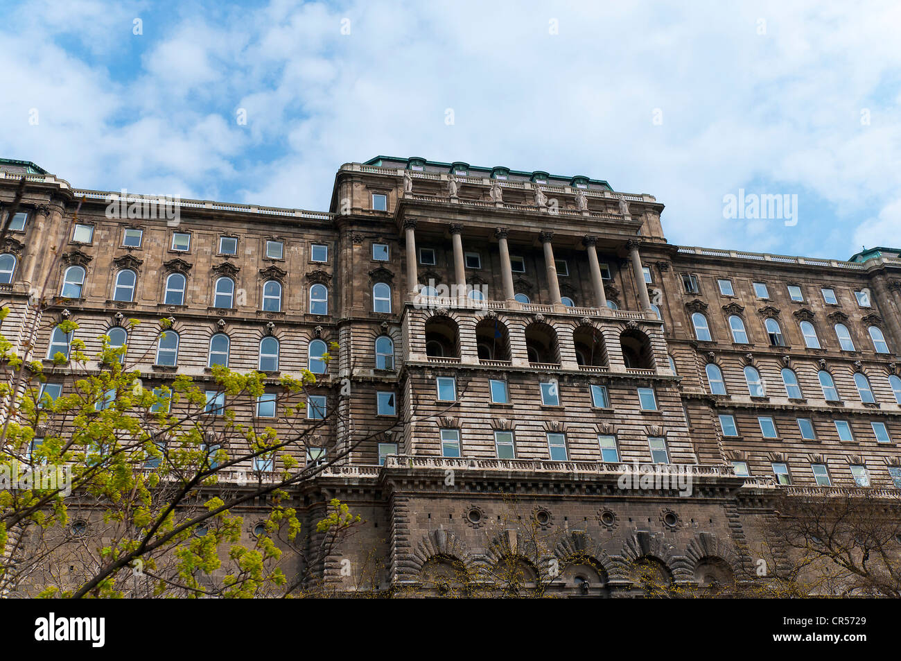 The rebuilt Castle above the city of Budapest Hungary Eastern Europe ...