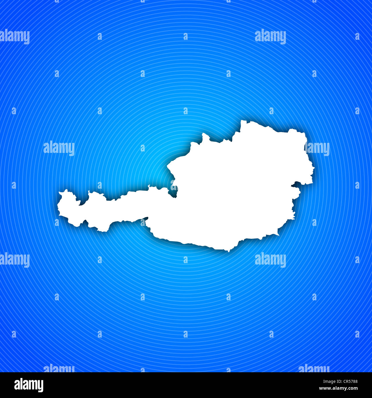 Political map of Austria with the several states Stock Photo - Alamy