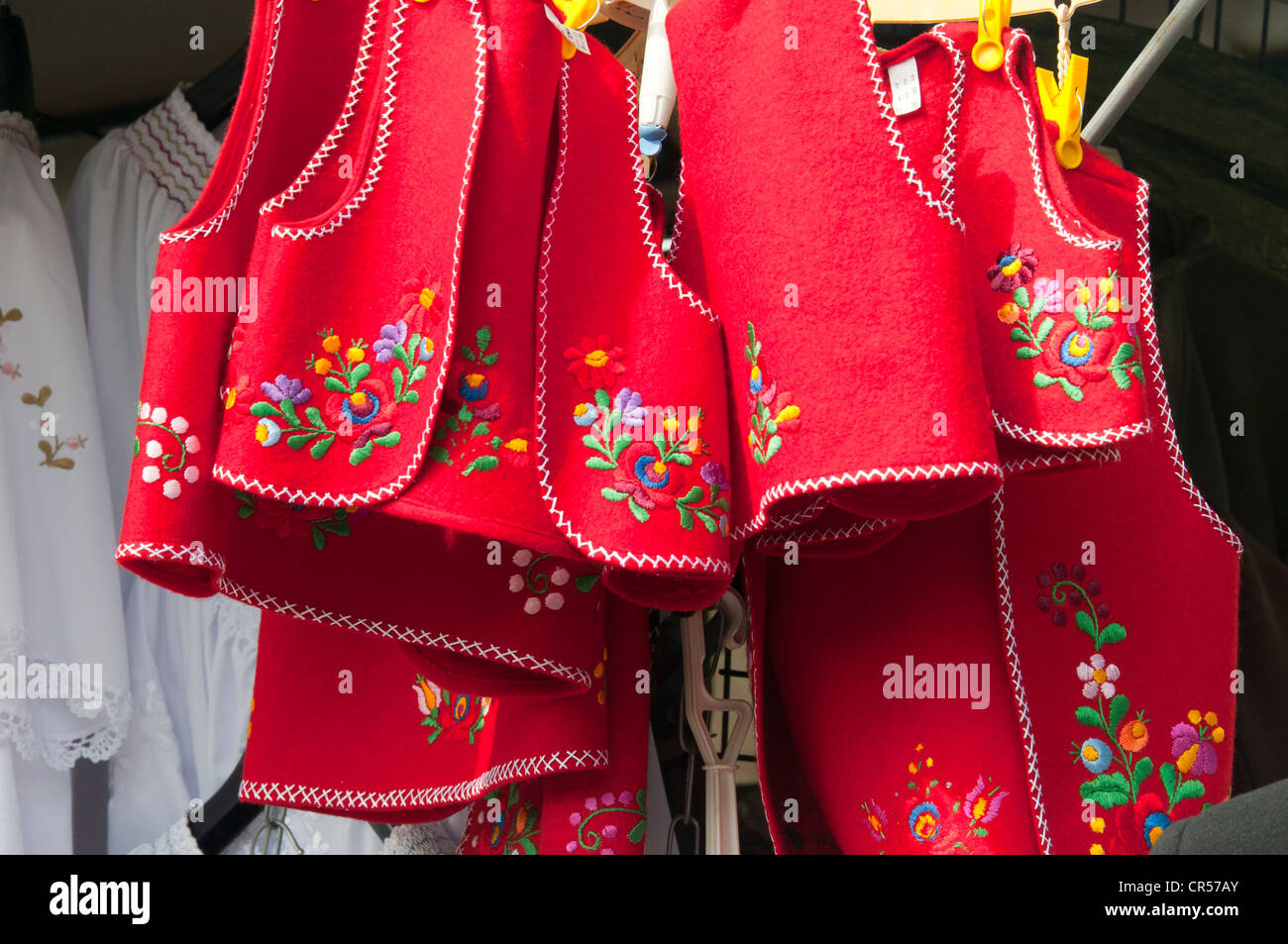 Traditional items sold as souvenirs in city of Budapest in Hungary ...